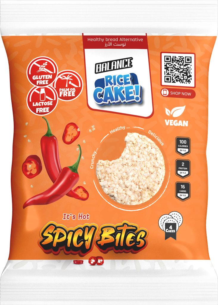 Balance Spicy Bites Rice Cake Pack of 4 | Nutrifits