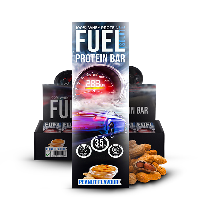 FUEL Isolate Protein Bar (BOX*24) - Peanut Butter 70gm | Nutrifits